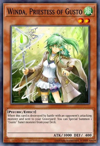 Winda, Sacerdotisa de Gusto – Yu-Gi-Oh! Master Duel – Untapped.gg