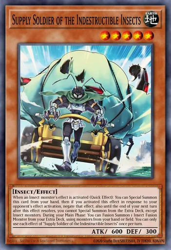 Supply Soldier of the Indestructible Insects – Yu-Gi-Oh! Master Duel – Untapped.gg